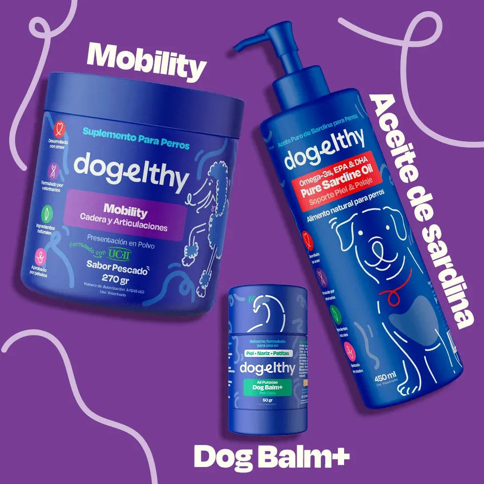 Kit para Articulaciones con Aceite de Sardina para Perros - Dogelthy ...