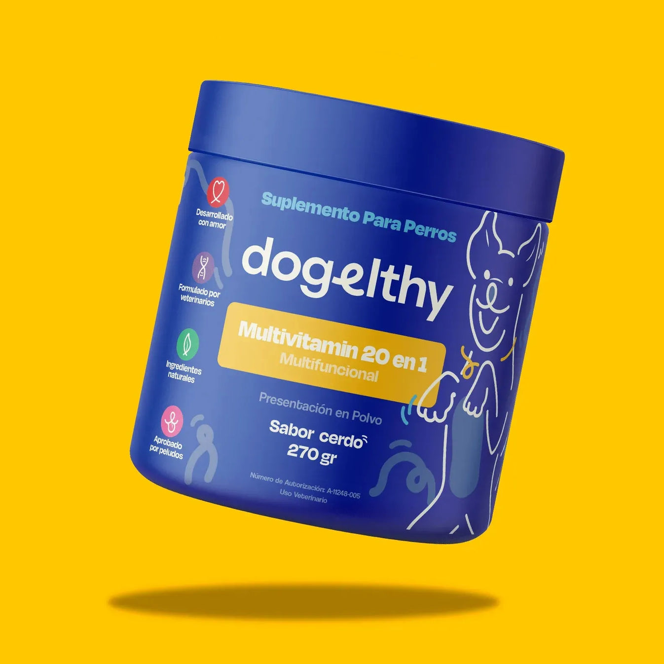 Multivitamínico para perros | Multivitamin 20 en 1 | Dogelthy