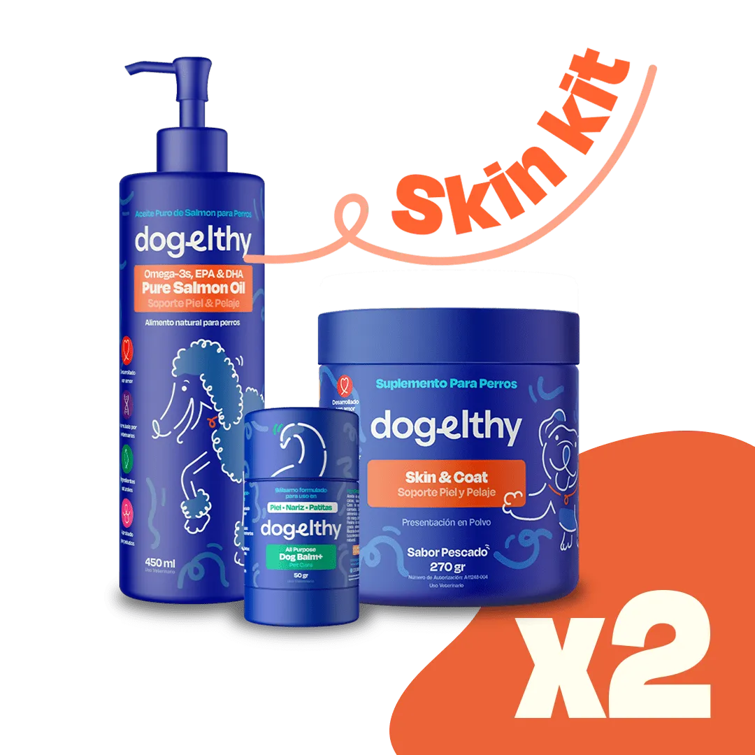 Kit de Omega 3 para Perros - Dogelthy (Skin Kit)